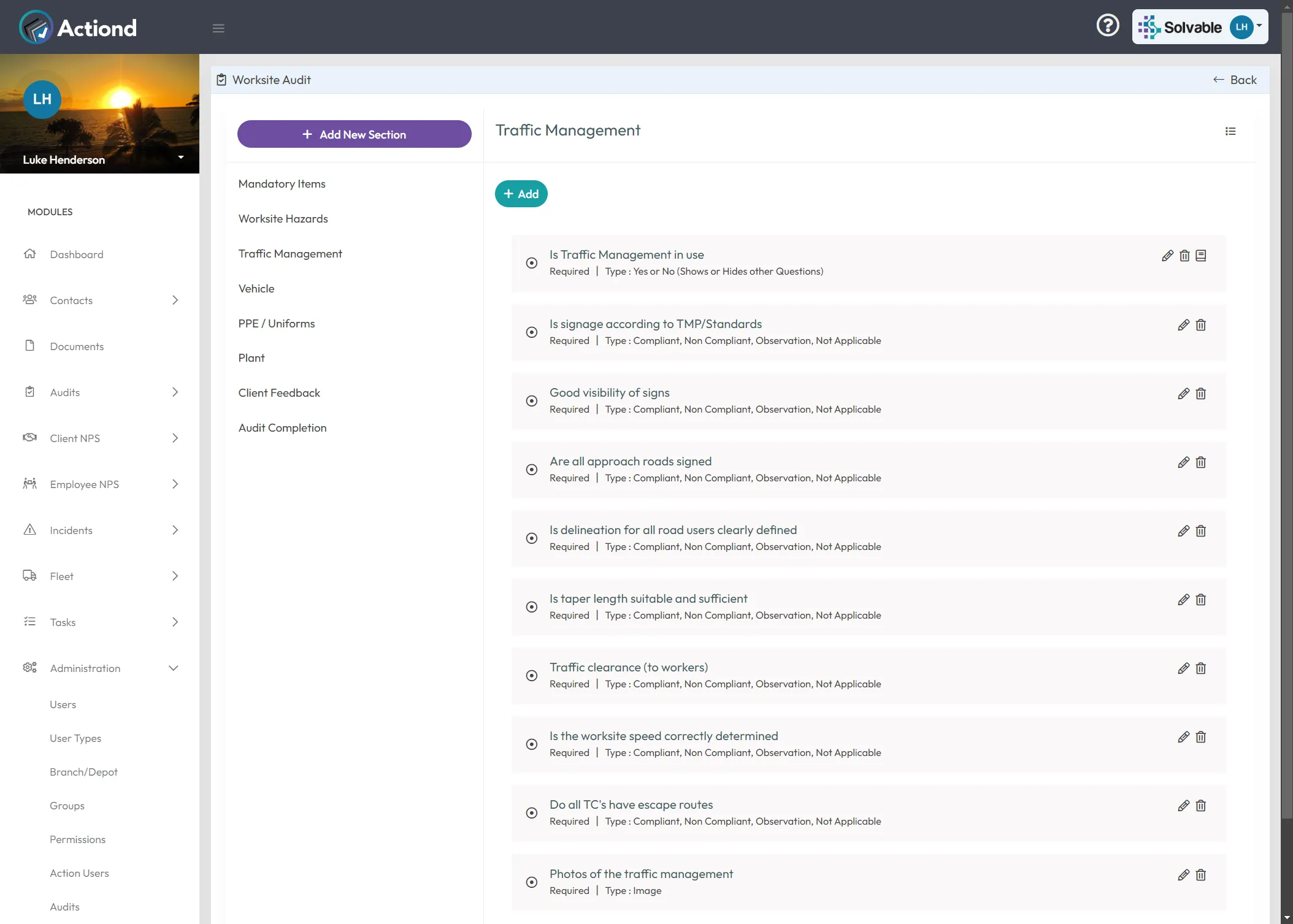Actiond | Safety & Compliance | Incident Management